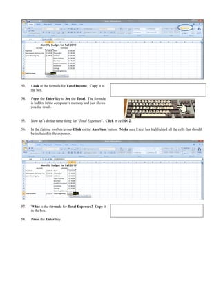 Microsoft Excel 2007 Tutorial | PDF | Desktop Publishing | Computer ...