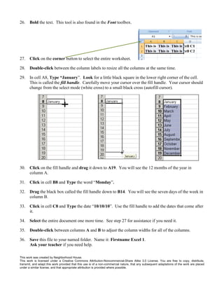 Microsoft Excel 2007 Tutorial | PDF