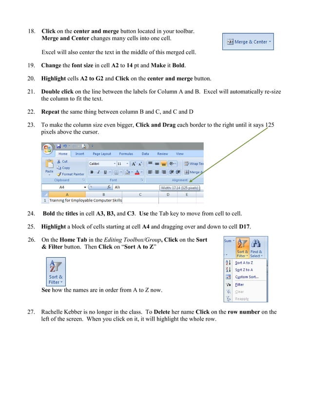Microsoft Excel 2007 Tutorial | PDF | Desktop Publishing | Computer ...