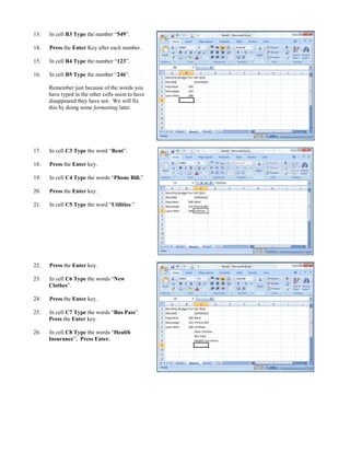 Microsoft Excel 2007 Tutorial | PDF