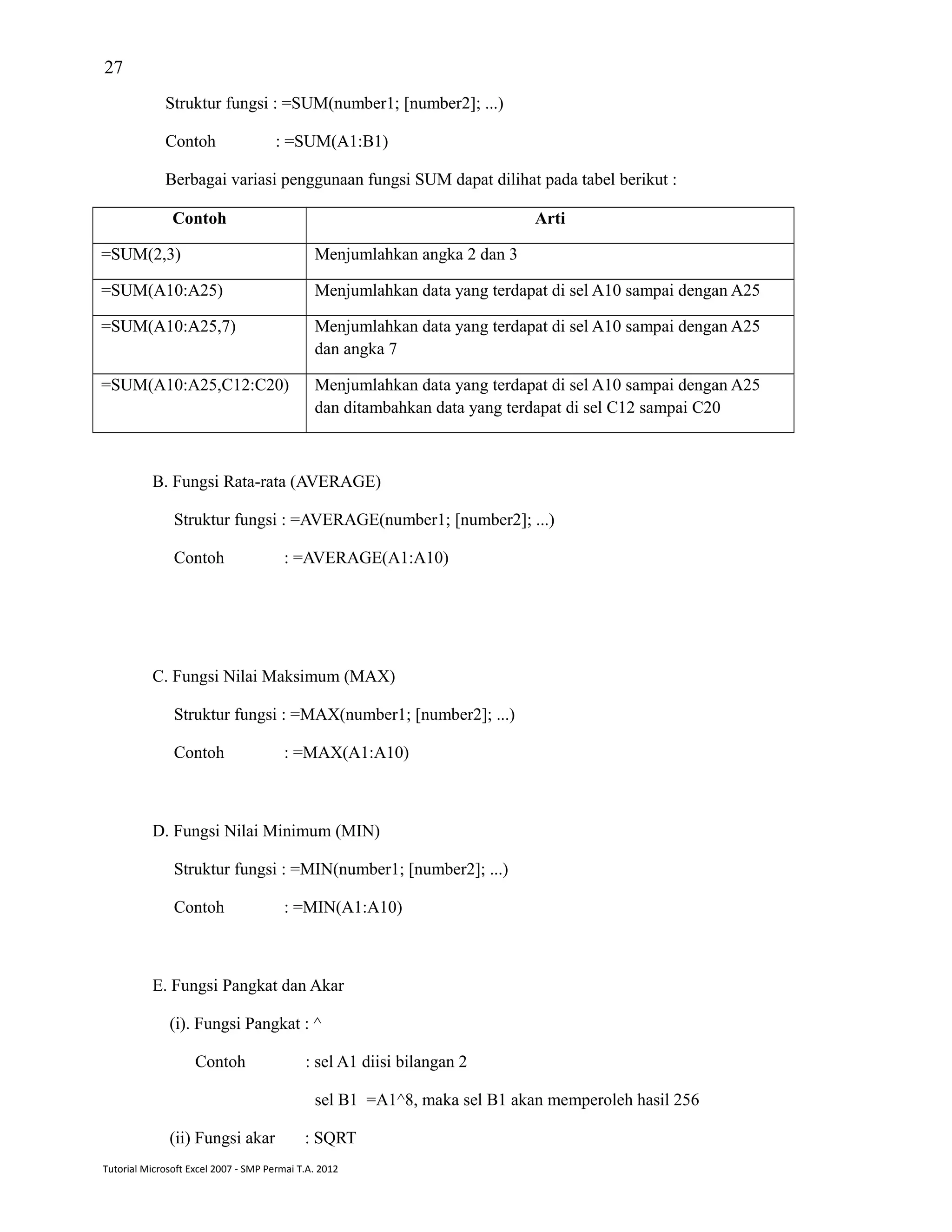 Microsoft Excel 2007 Pdf