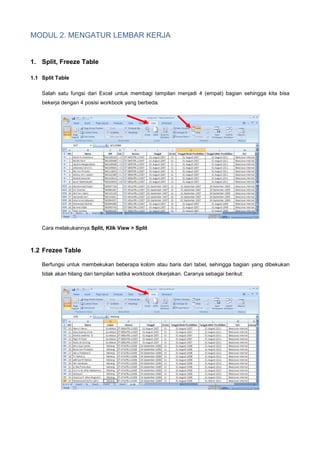 modul pembelajaran microsoft excel tingkat mahir | PDF
