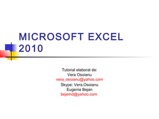 Microsoft excel 2010 | PPT