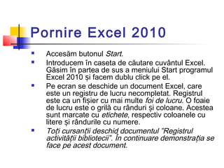 Microsoft excel 2010 | PPT