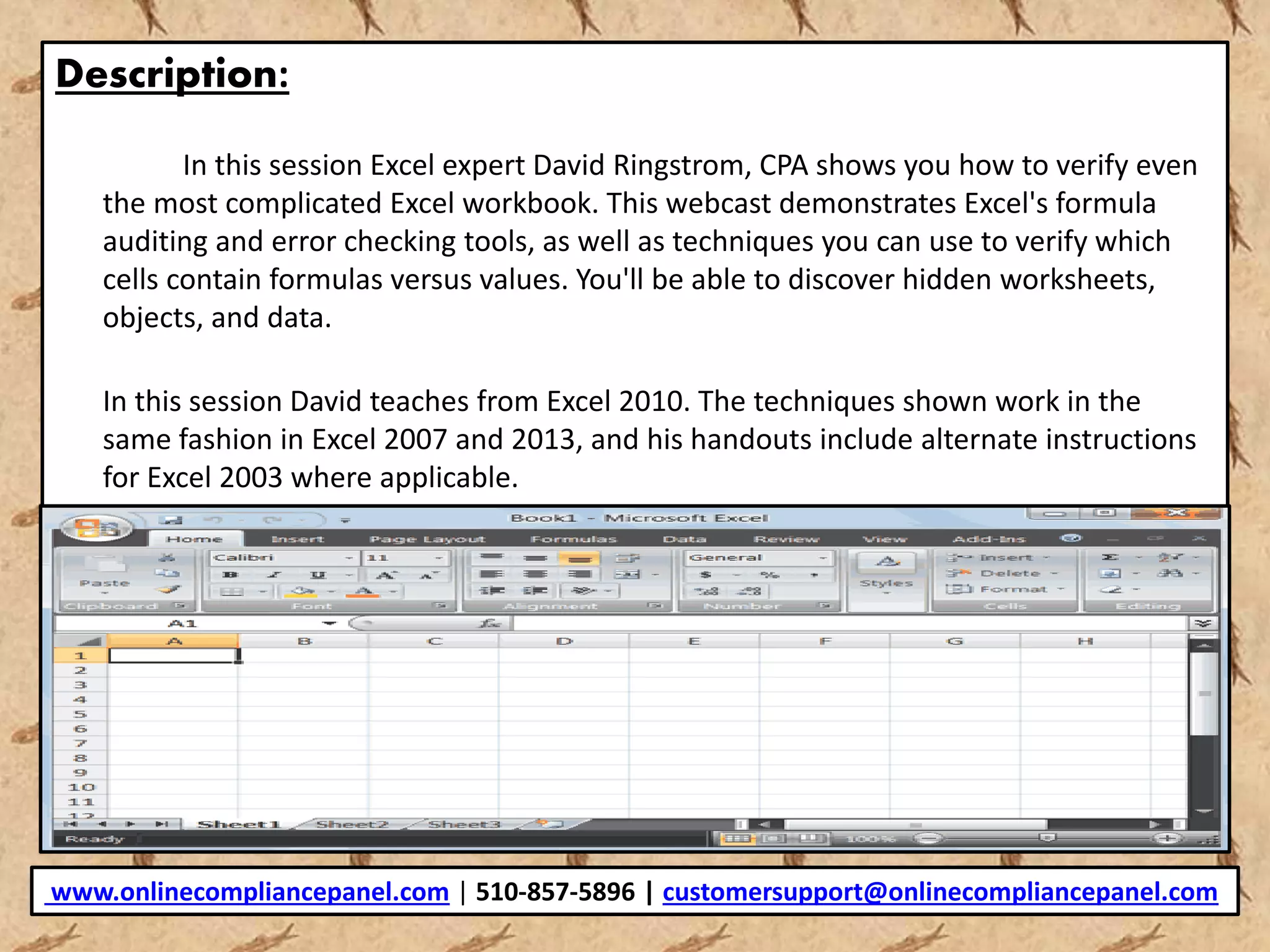 Microsoft excel auditing features & techniques | PDF