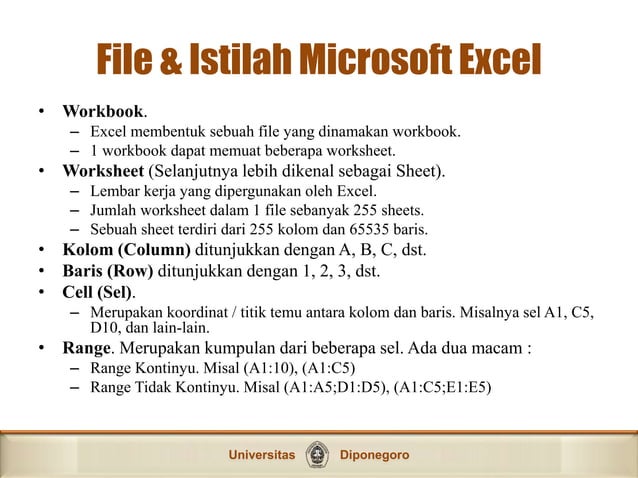 Pengenalan tentang Microsoft Excel bagi pemula | PPTX