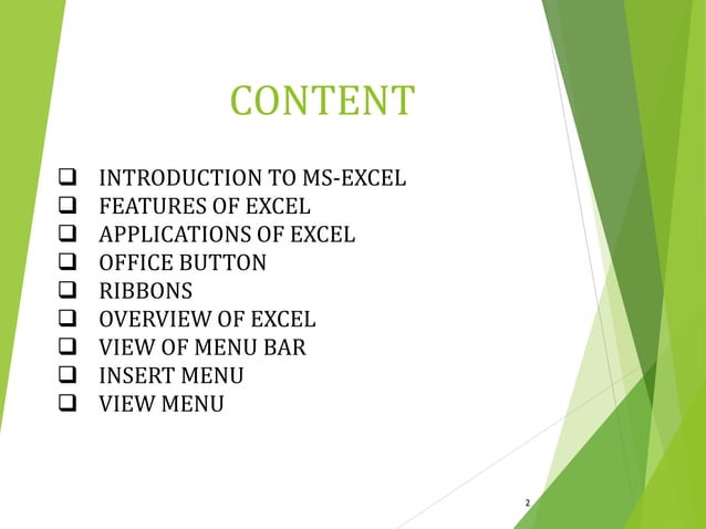 Microsoft Excel power point slide share .pptx