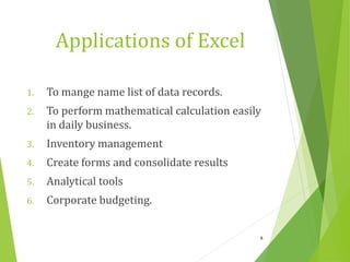 Microsoft Excel power point slide share .pptx