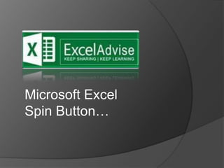 Microsoft Excel Spin Button | PPTX