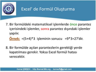 Microsoft Excel Sunum | PPTX
