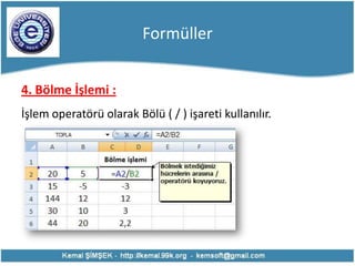 Microsoft Excel Sunum | PPTX