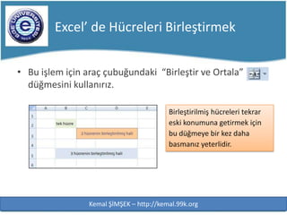Microsoft Excel Sunum | PPTX