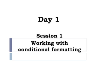 Microsoft excel training | PPTX