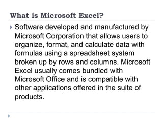 Microsoft excel training | PPTX