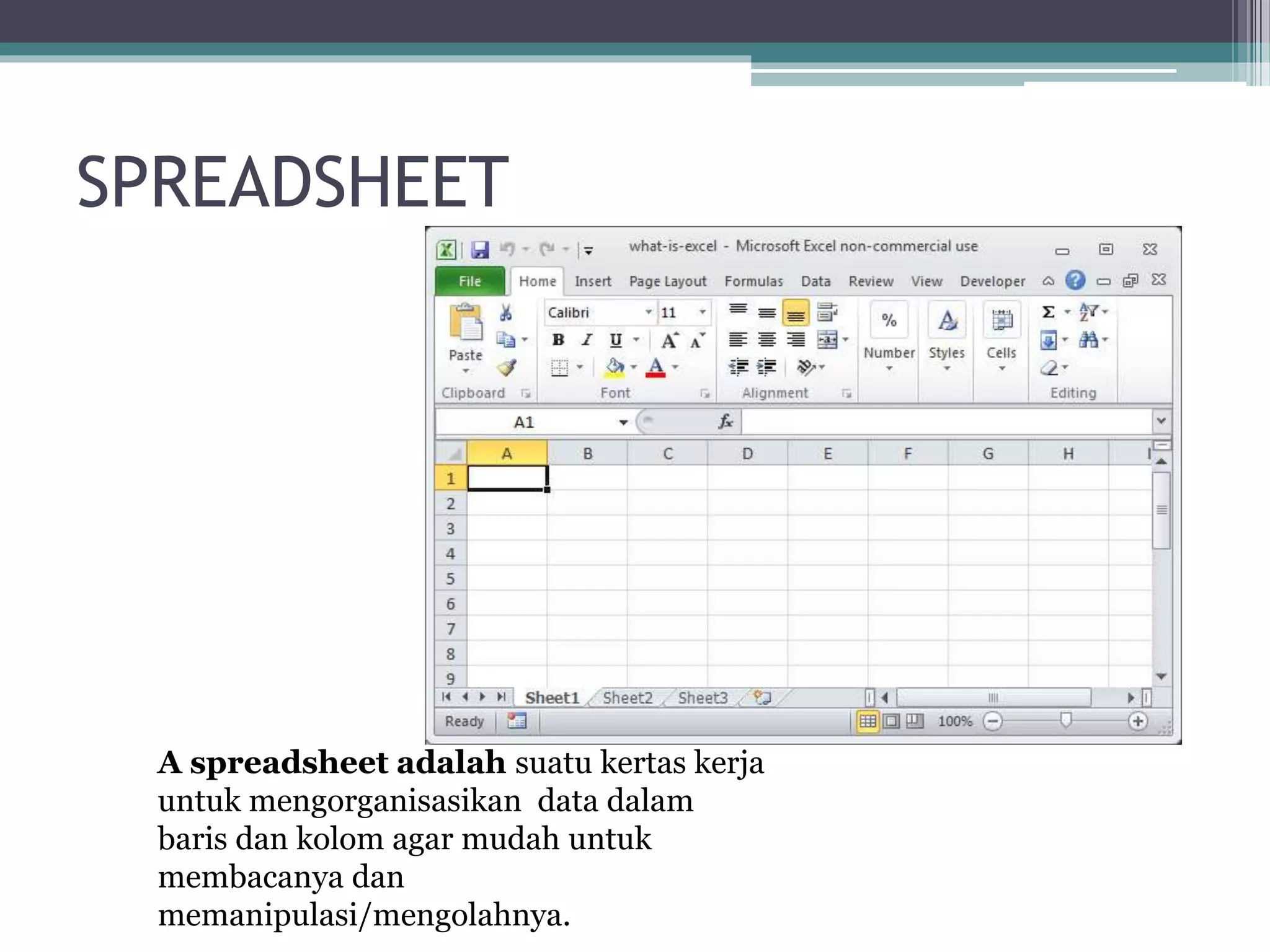Microsoft excel training1 (Bahasa Indonesia) | PPTX