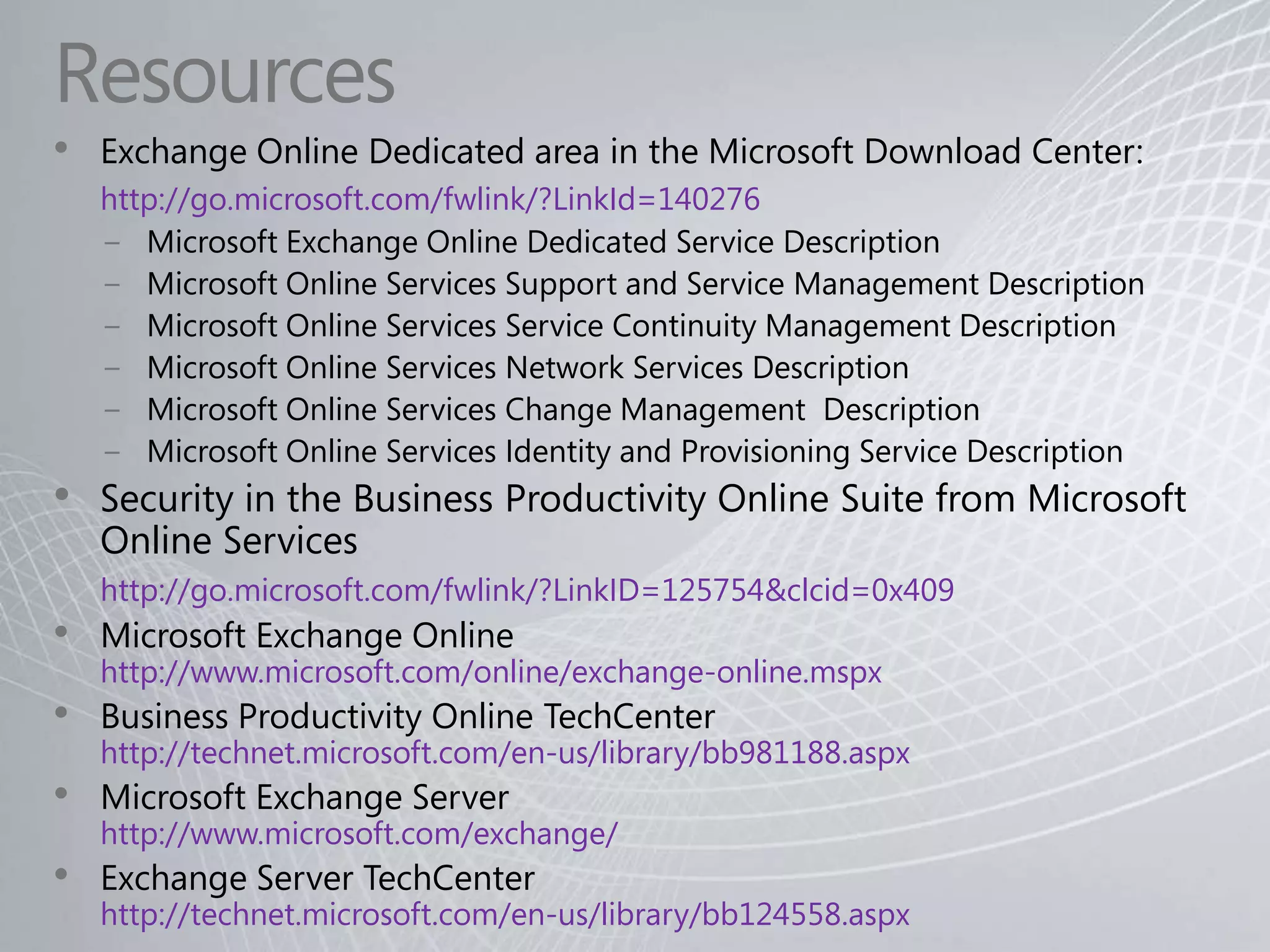 Overview of Microsoft Exchange Online | PPTX