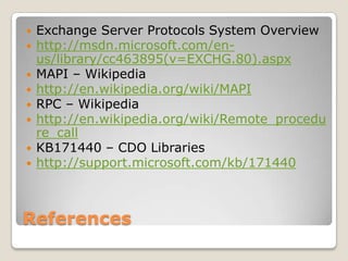 Microsoft Exchange Technology Overview | PPT