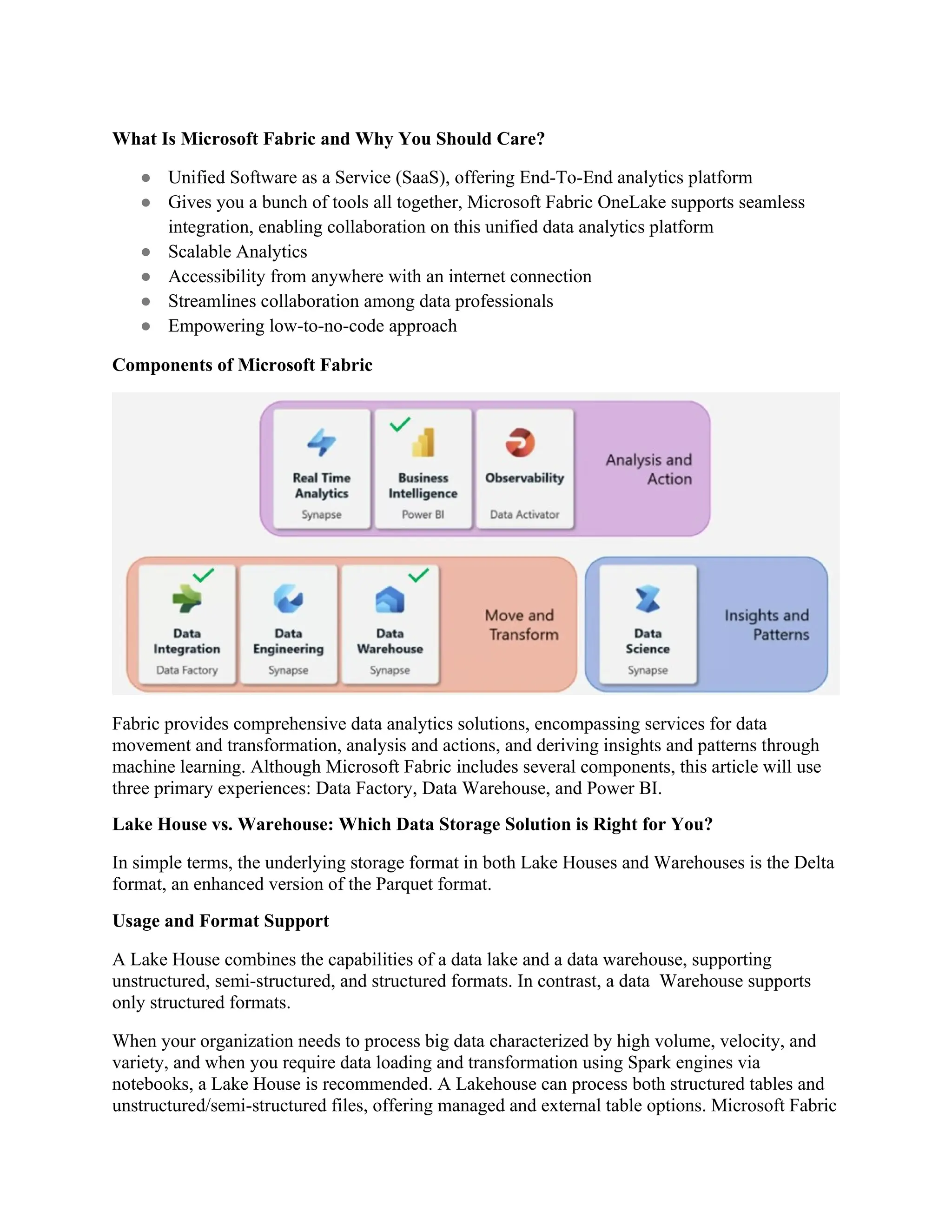 Microsoft Fabric data warehouse by dataplatr | DOCX