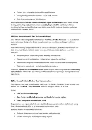 Real-Time Intelligence with Microsoft Fabric Services | PDF