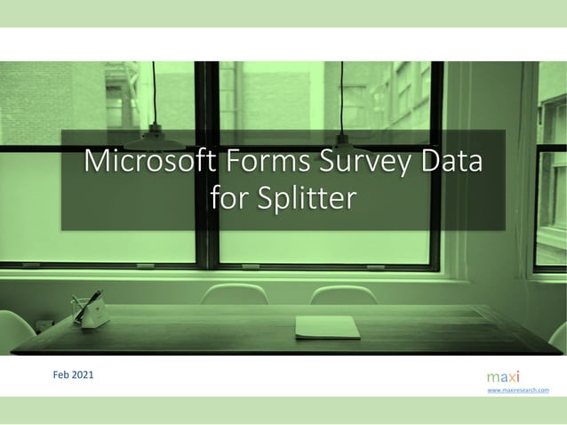 Microsoft Forms Survey Data Feb 2021 | PPT