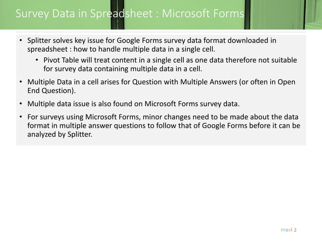 Microsoft Forms Survey Data Feb 2021 | PPT