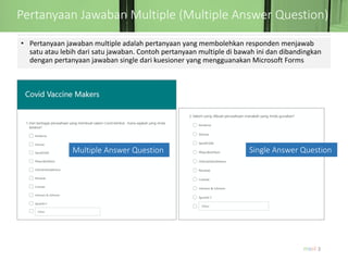 Microsoft Forms Survey Data Feb 2021 Indonesia | PPT