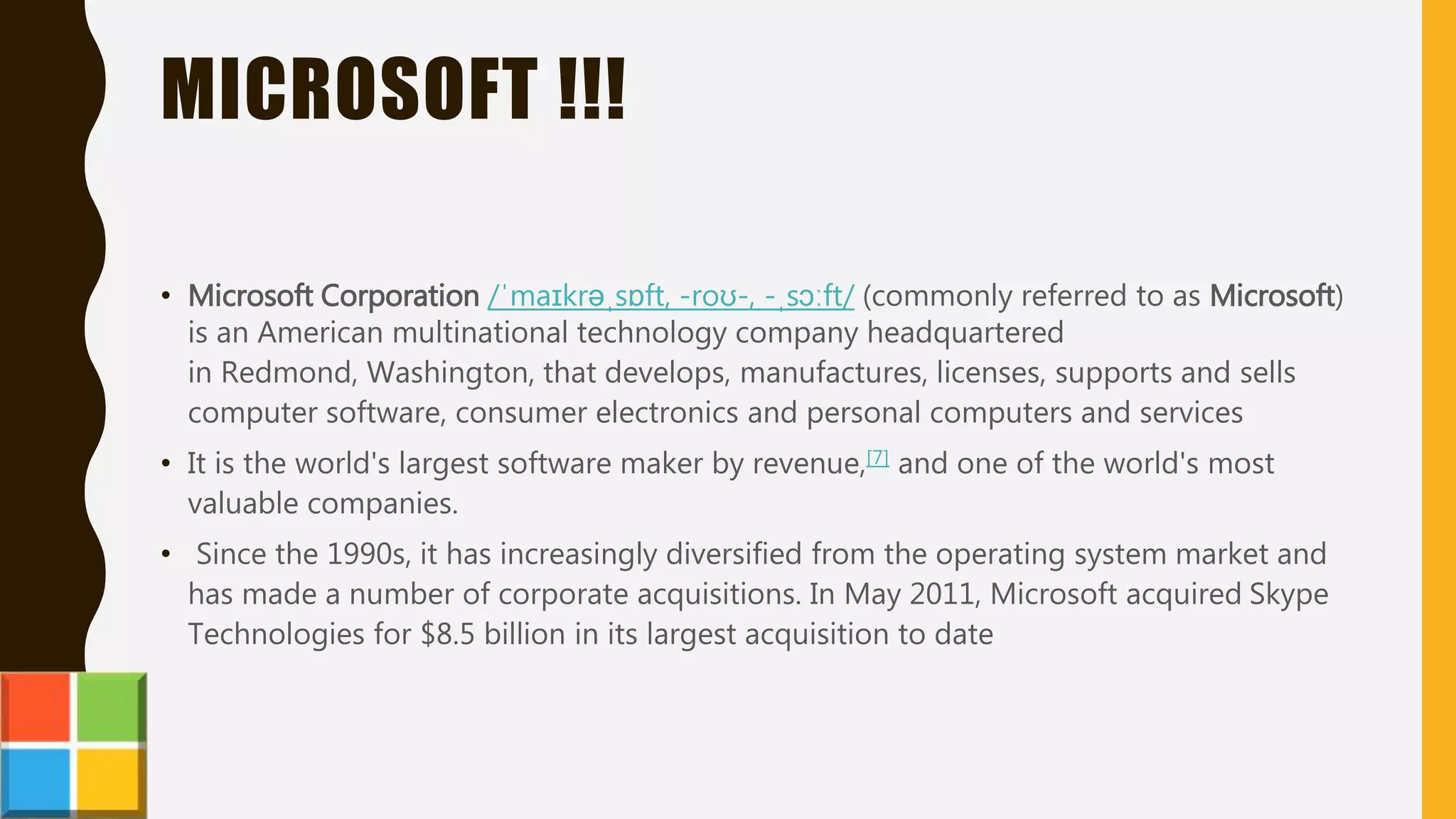 Microsoft fortune 500 | PPTX
