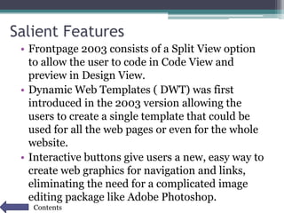 Microsoft FrontPage PPT | PPTX