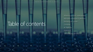 Microsoft genomics to advance clinical science | PPT