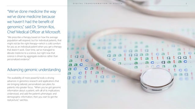 Microsoft genomics to advance clinical science | PPT