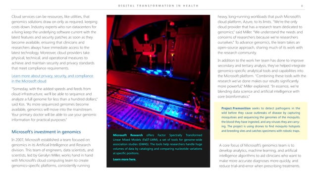 Microsoft genomics to advance clinical science | PPT