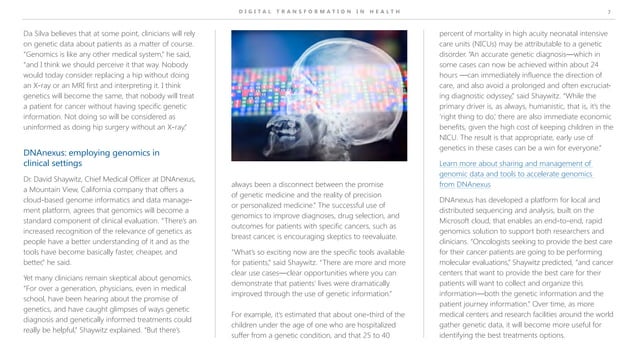 Microsoft genomics to advance clinical science | PPT