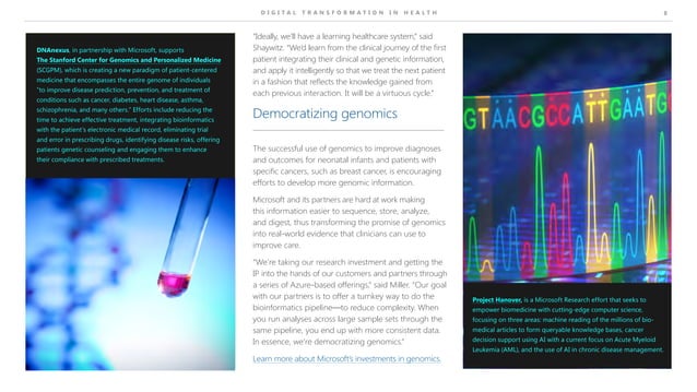 Microsoft genomics to advance clinical science | PPT