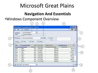 Microsoft Dynamics Great Plains- Navigation | PPTX