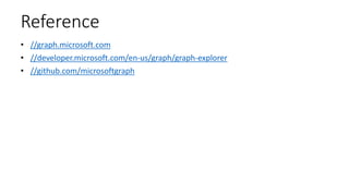 Microsoft Graph | PPT