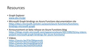 Microsoft Graph and Azure Functions - SharePoint User Group Frankfurt | PPT | Free Download