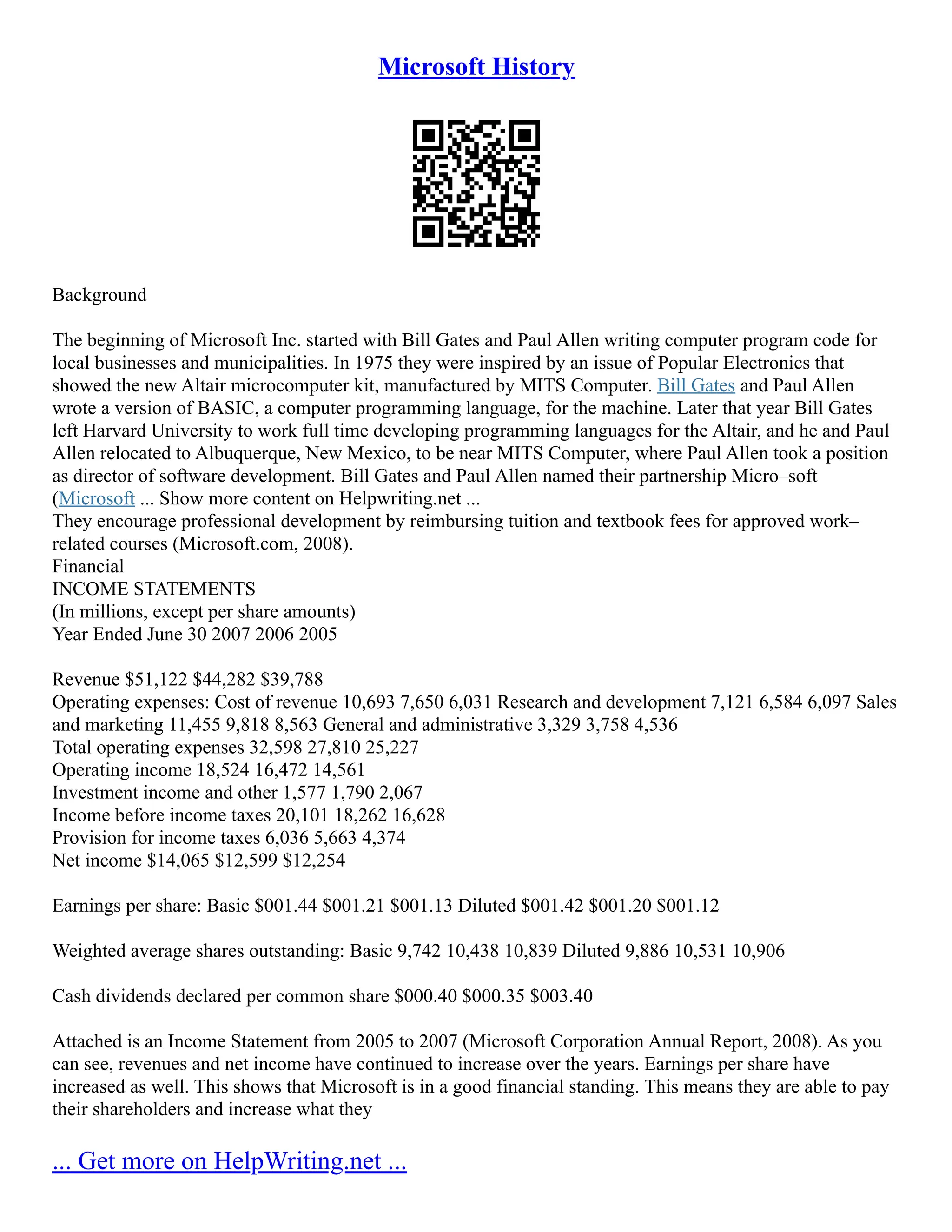 Microsoft History | PDF