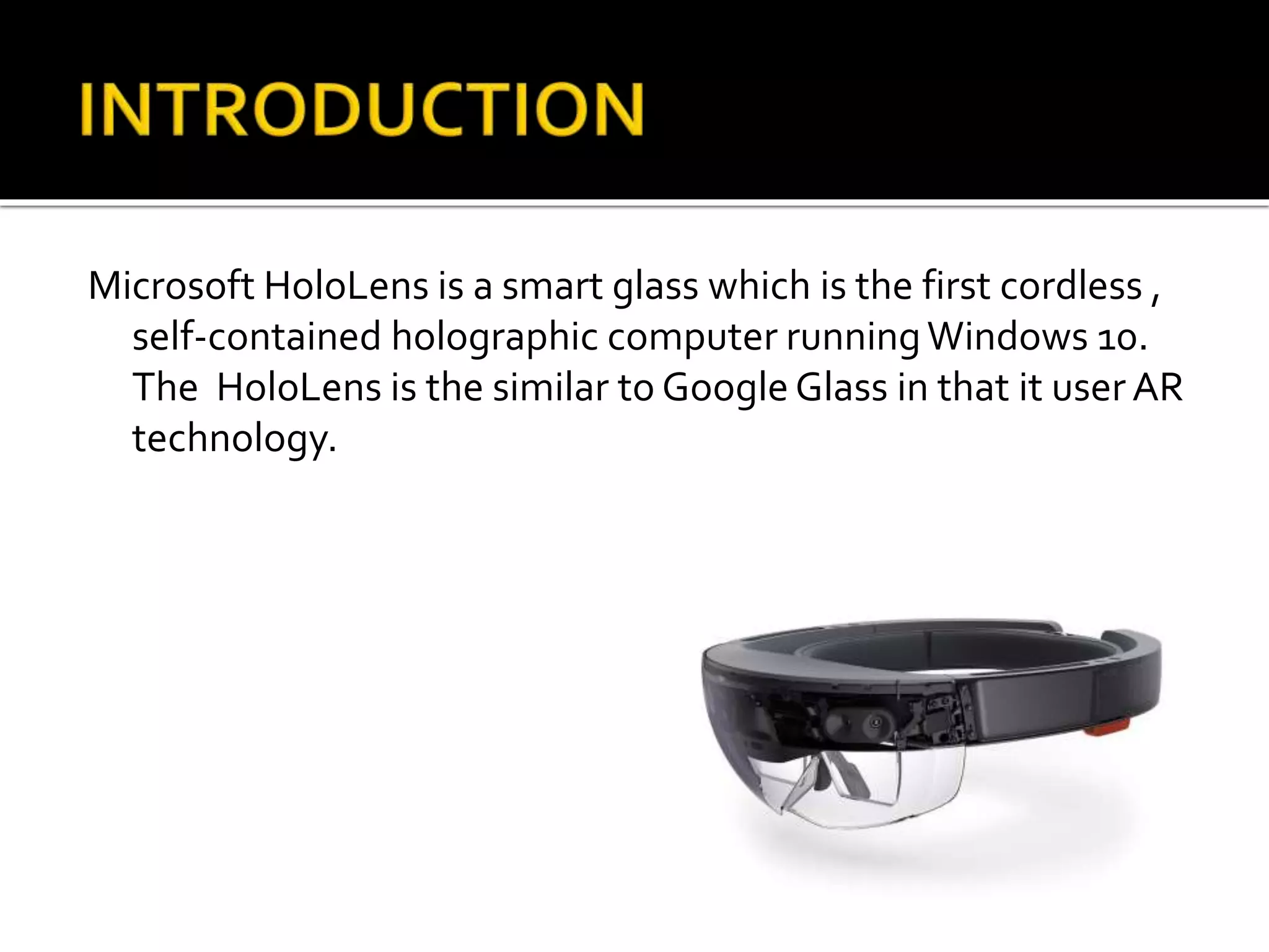 Microsoft holo lens | PPT
