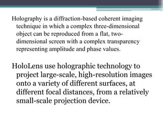 Microsoft HoloLens | PPTX