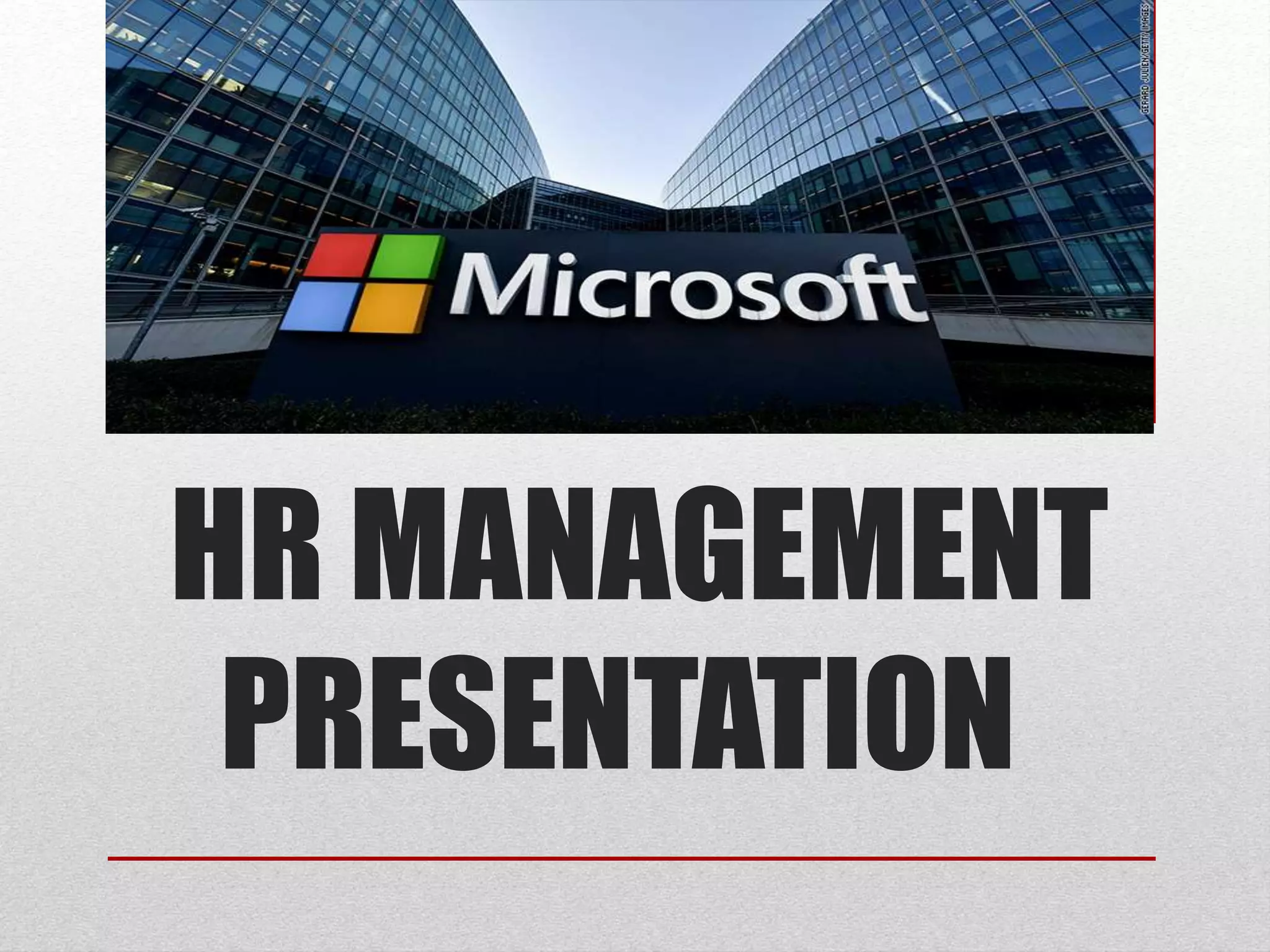 Microsoft HR Management | PPTX | Human Resources | Business