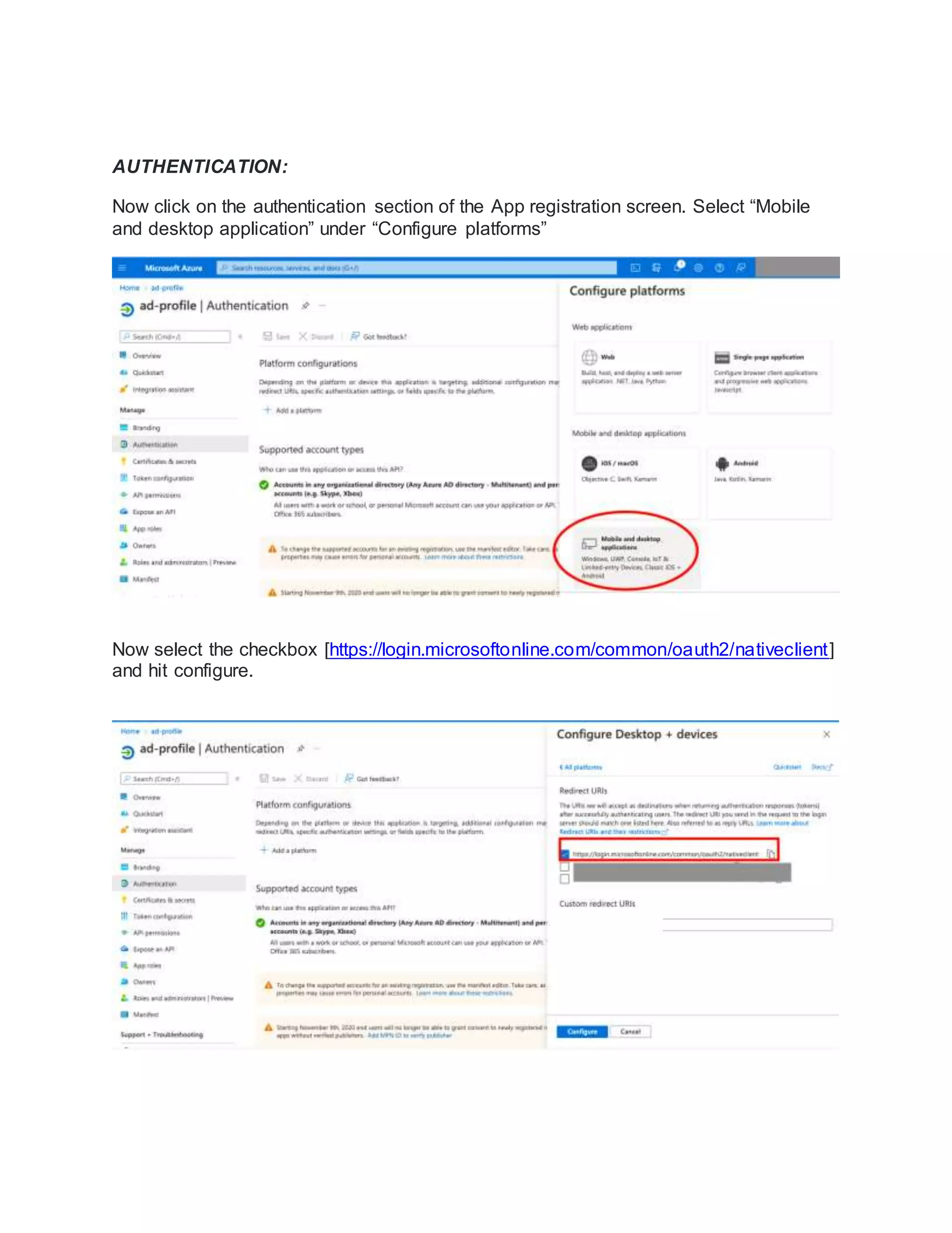 Microsoft identity platform and device authorization flow to use azure service bus | DOCX ...