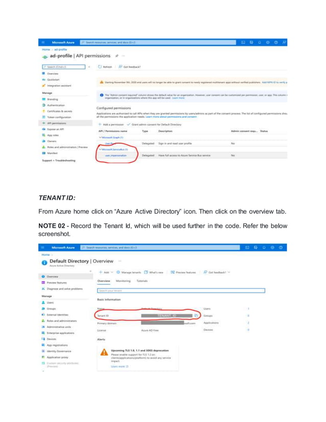 Microsoft identity platform and device authorization flow to use azure service bus | DOCX ...