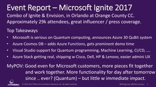 Microsoft ignite 2017 event report | PDF