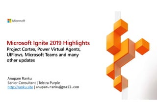 Microsoft ignite 2019 highlights | PDF