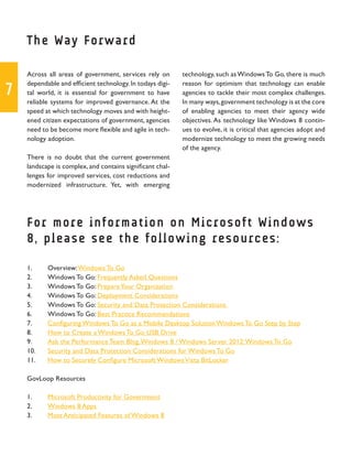 Windows To Go: Microsoft Report | PDF