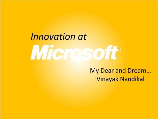 Microsoft (Innovation) | PPS | Computing | Technology & Computing