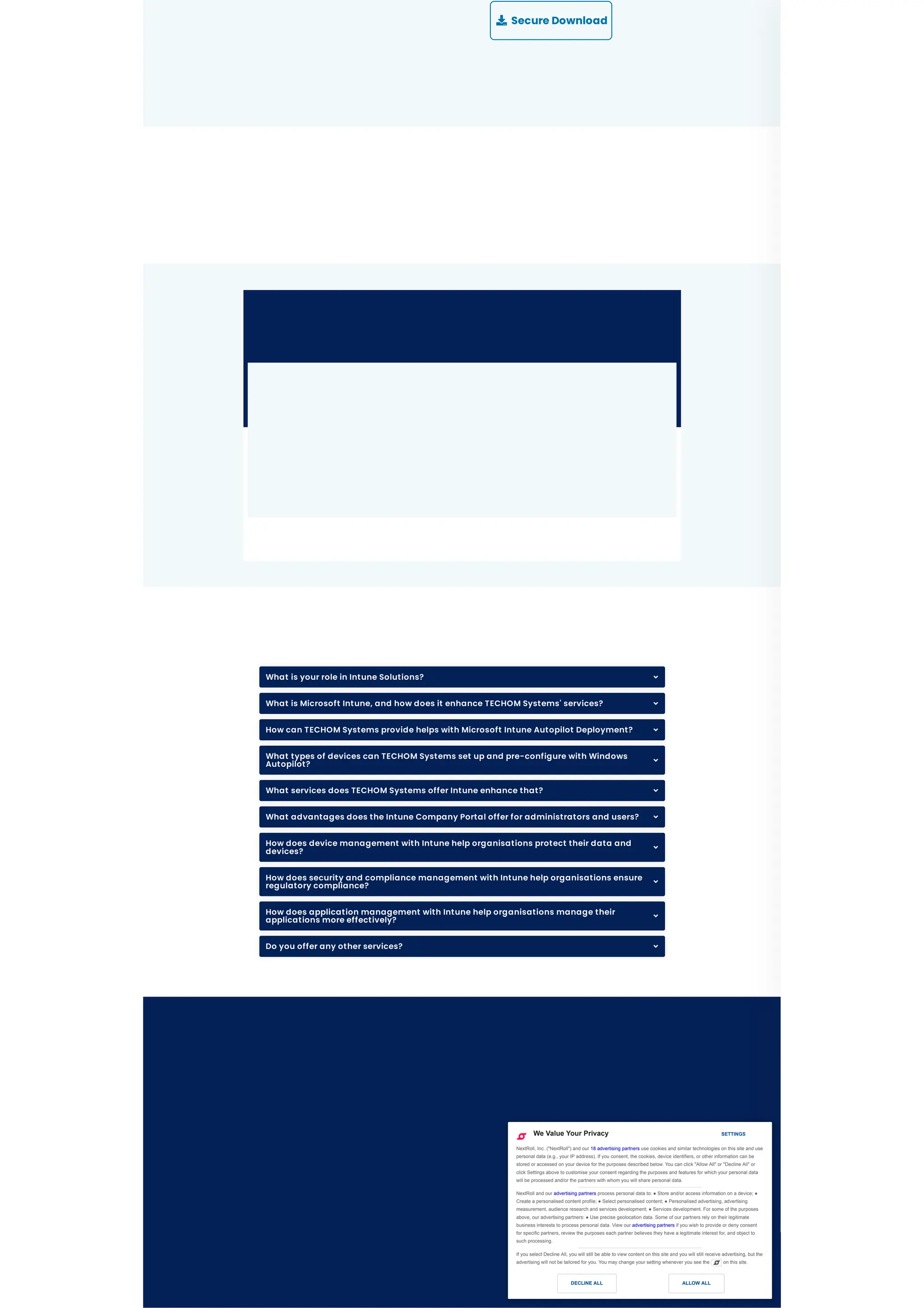 Microsoft Intune Device Management | Techom Systems | PDF