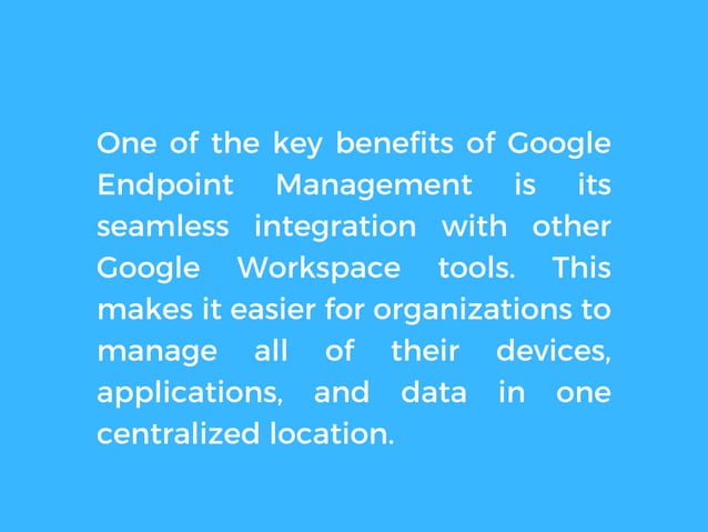 Microsoft Intune vs Google Endpoint Management | PPT