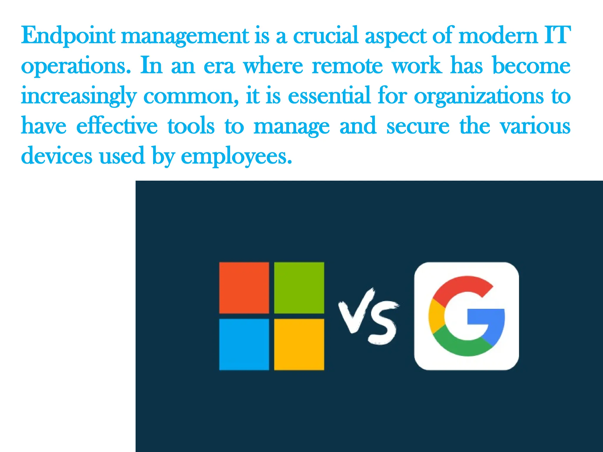 Microsoft Intune vs Google Endpoint Management A Comprehensive ...