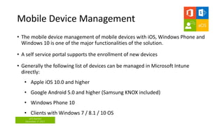 Microsoft intune with managed apps and security device policies ...